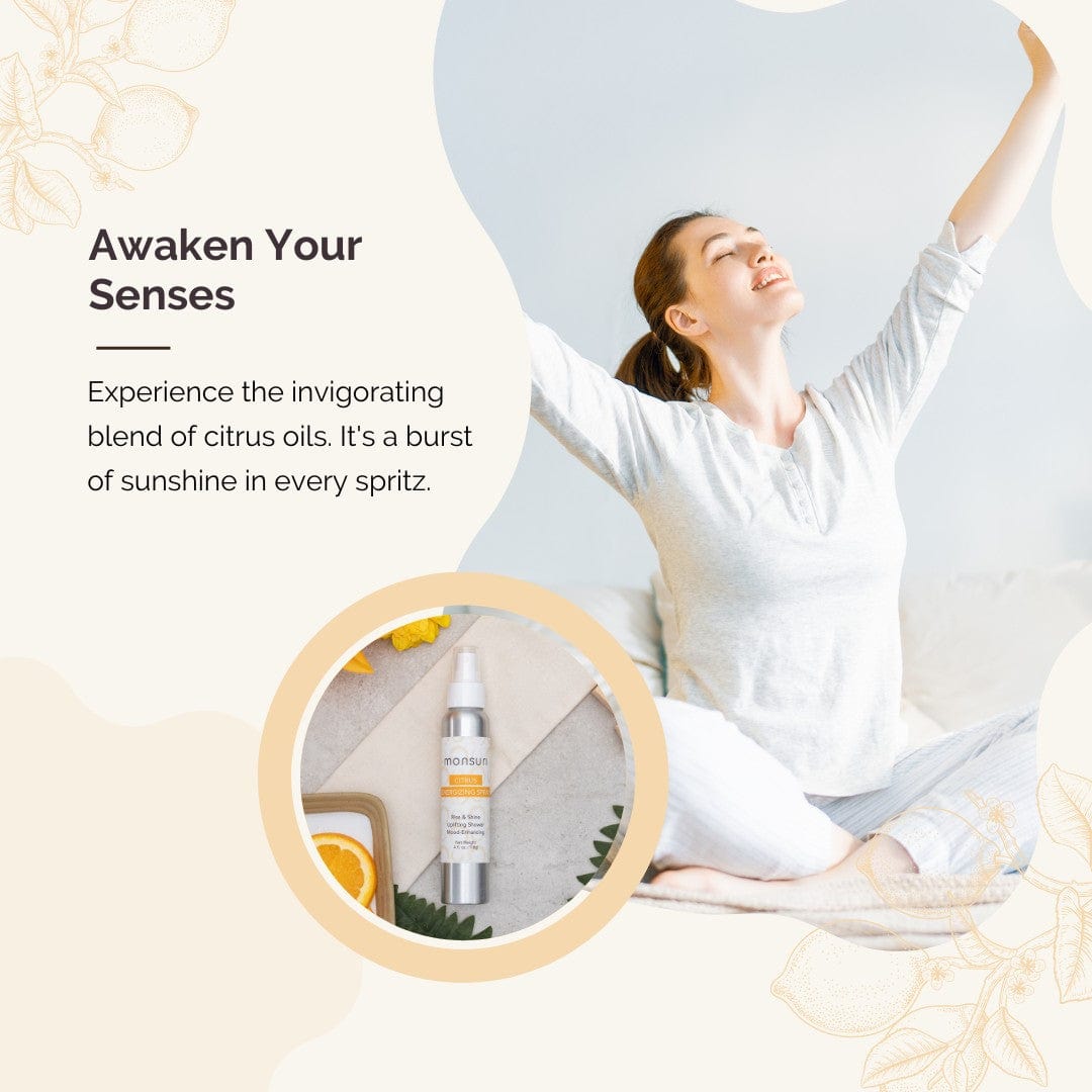 Monsuri's Citrus Aromatherapy Spray - Energise Your Day