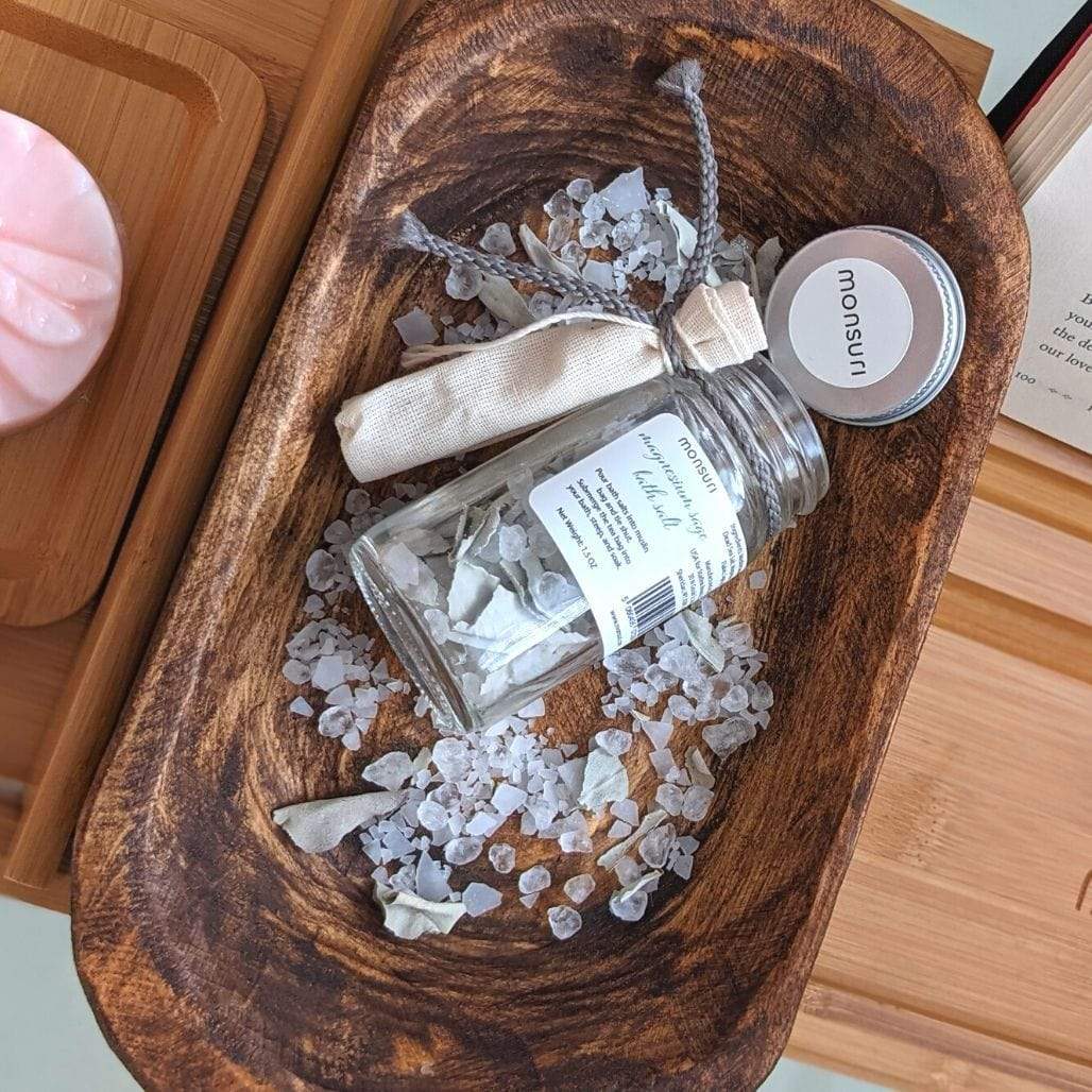 Magnesium Sage Bath Salts: Revitalize with Therapeutic Soak - Monsuri